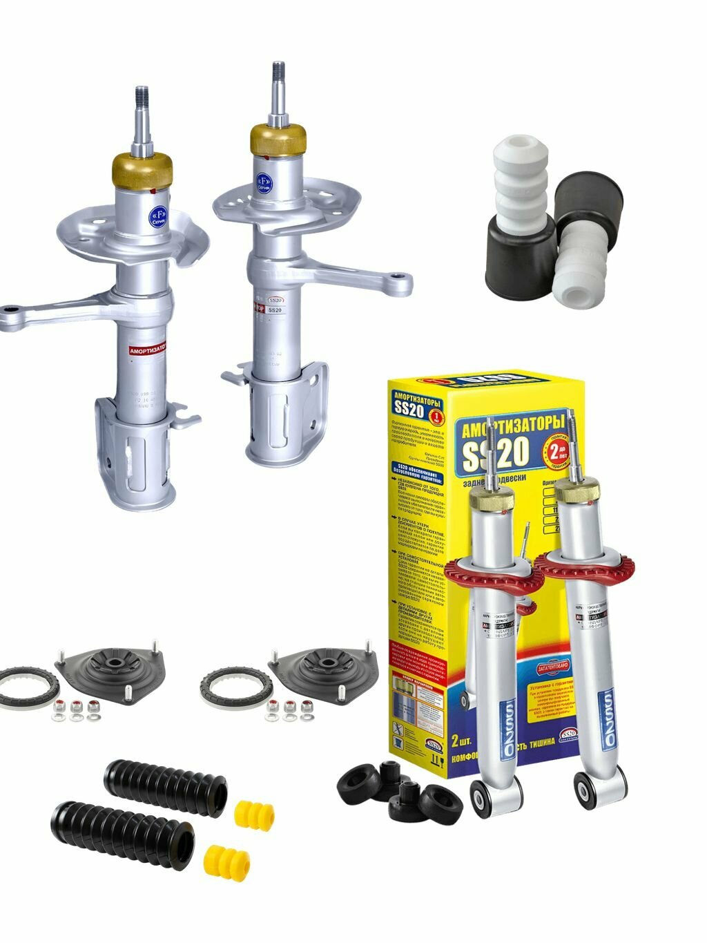 Без пружин комплект стоек SS20 ваз Приора 2170 "стандарт"- Артикул: BND-891834-371 - Производитель: Россия
