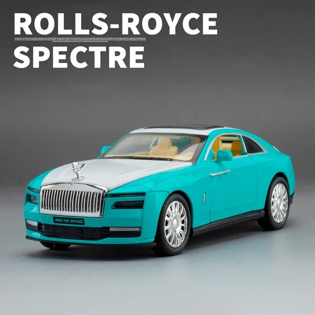 Литые игрушечные машинки Rolls Royce Spectre масштаба 1:32, модель автомобиля, звуковые и световые игрушки для детей, подарки