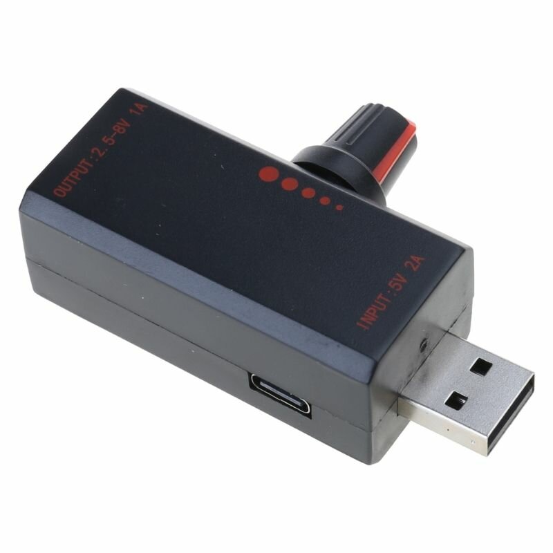 USB-регулятор скорости вентилятора 5V2A Бесступенчатый контроллер с переключателями для офисов 5V9V1A Выходные диапазоны регулировки