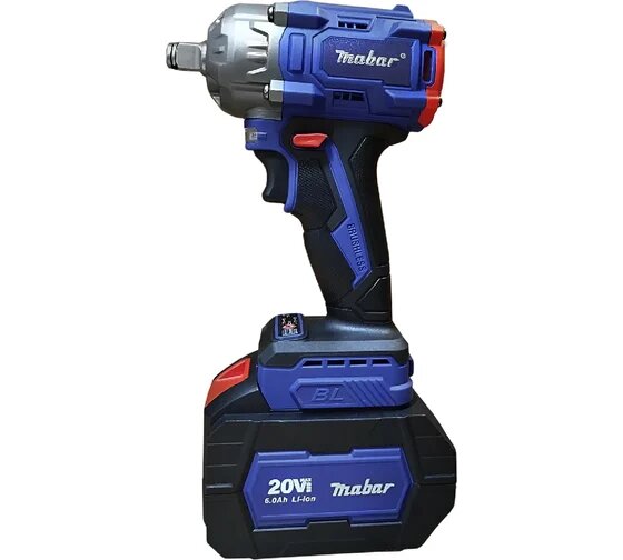 Аккумуляторный бесщеточный ударный гайковерт MABAR со светодиодной подсветкой рабочей зоны, модель S330 S330-15