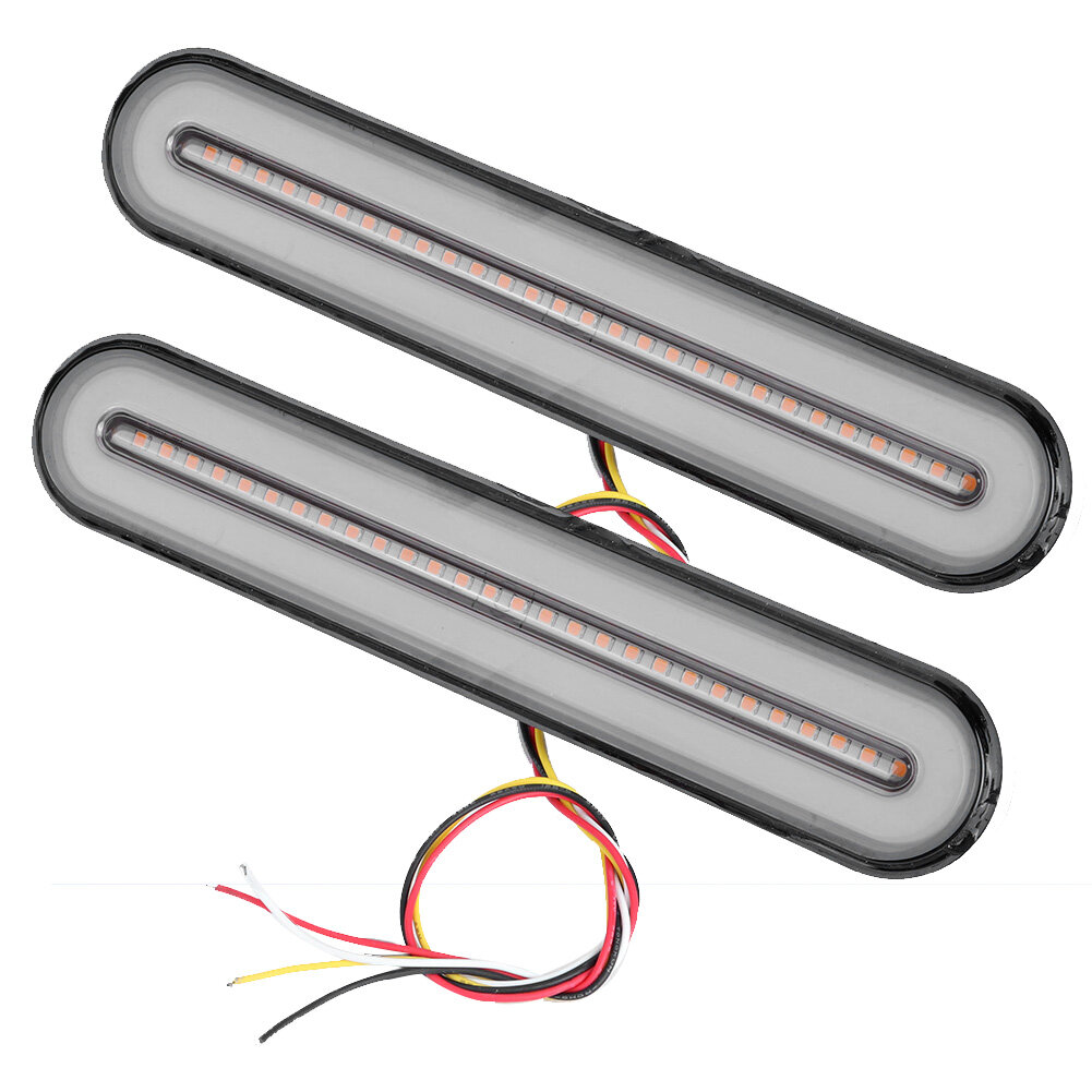 Задний фонарь 100 светодиодов 3 в 1, водонепроницаемый, 12 В - 24 В, указатель поворота, стоп-сигнал, желтый, красный для грузовика, прицепа, автодома
