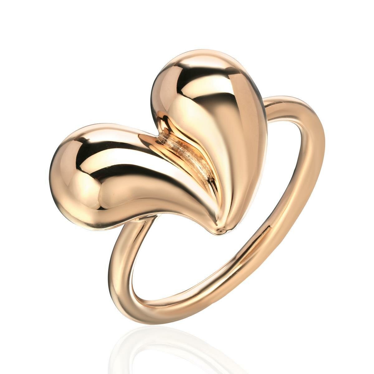 Кольцо, красное золото, 375 проба