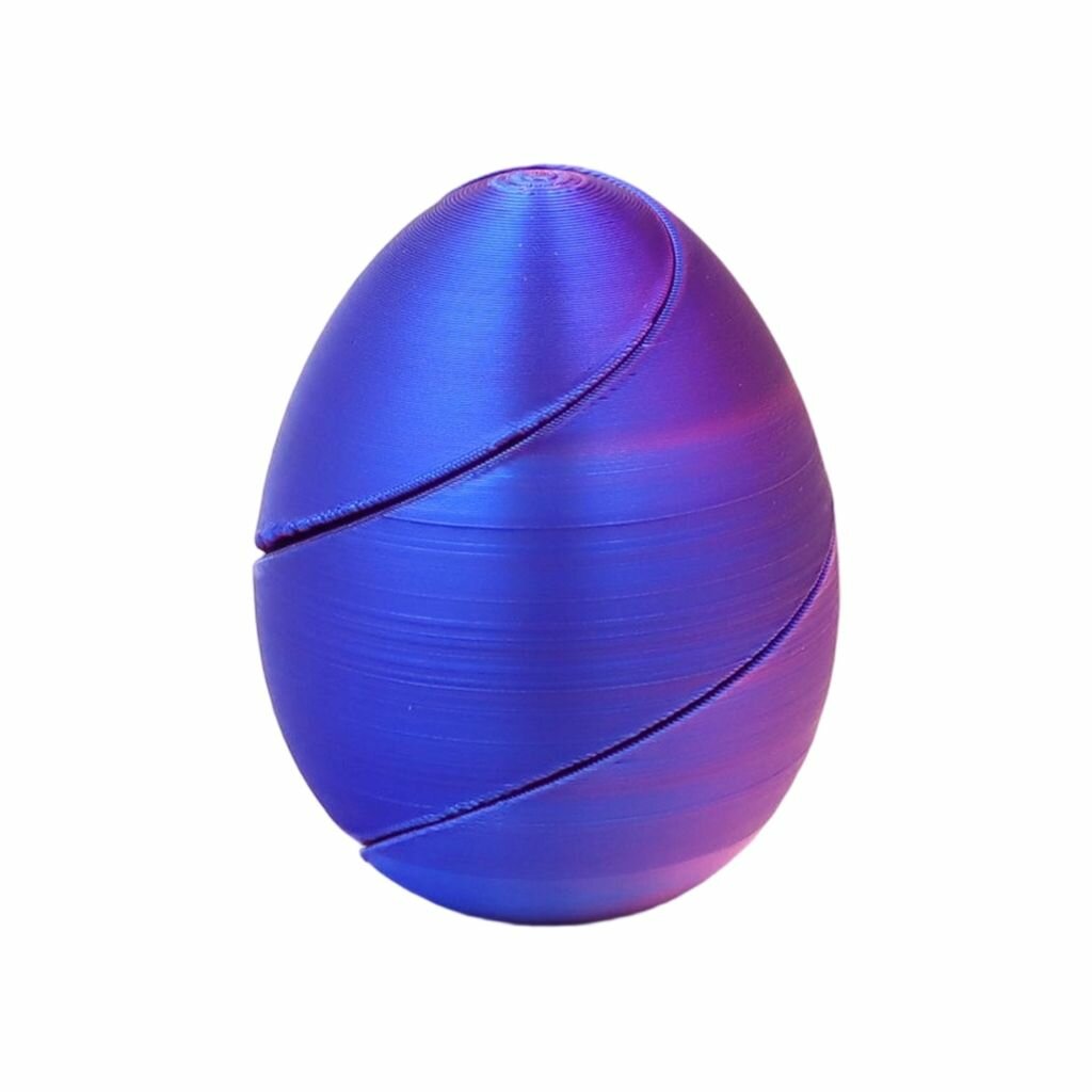 Креативная игрушка-пасхальное яйцо со спиральным яйцом с 3d-принтом "Невозможный челнок"-Красный и синий