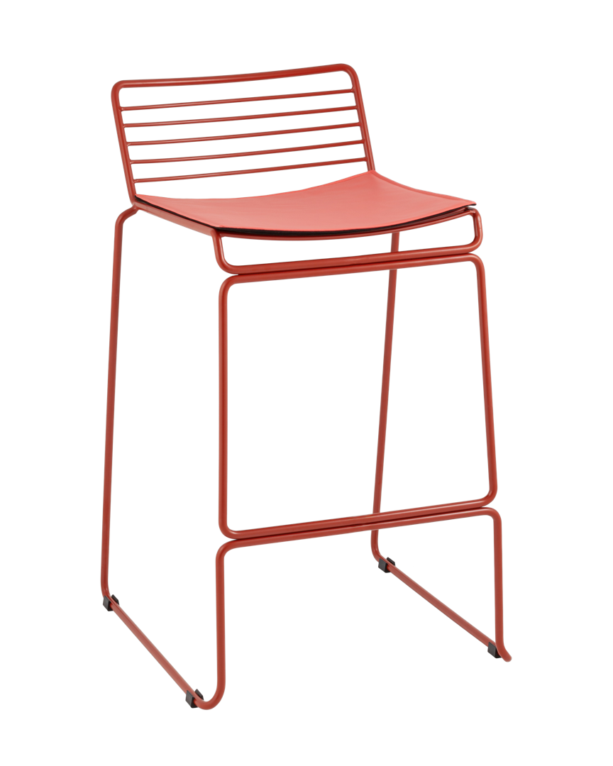 Стул полубарный Stool Group Стул полубарный Danny бордовый с подушкой арт. УТ000038990