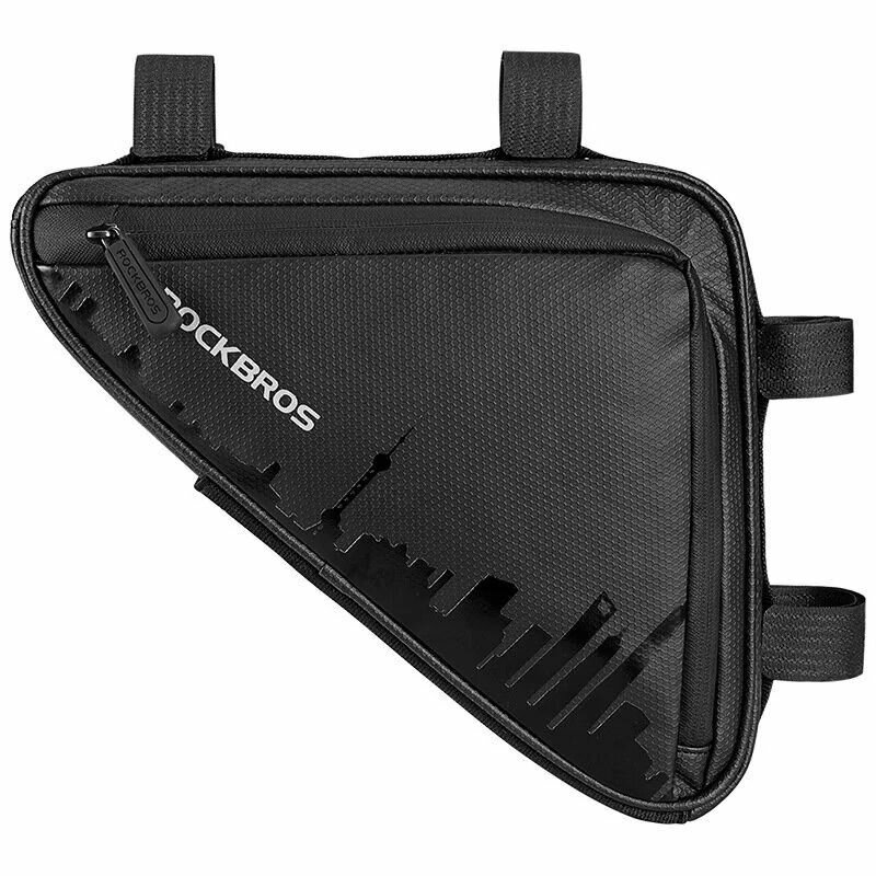 Велосипедная сумка Rockbros B39-1 под раму, треугольная 1.5 л / Велосумка,