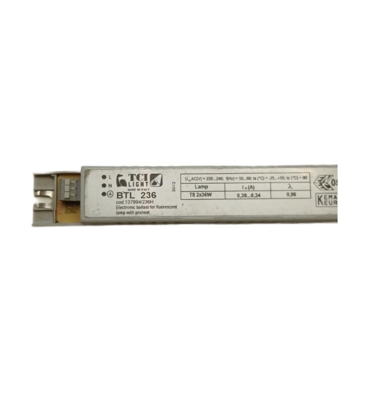 ЭПРА TCI BTL 236 (2*36) LAMPADE T8 TC-L BALLAST для люминесцентных ламп REATTORE ELETTRONICO LINEARE 137994/236H