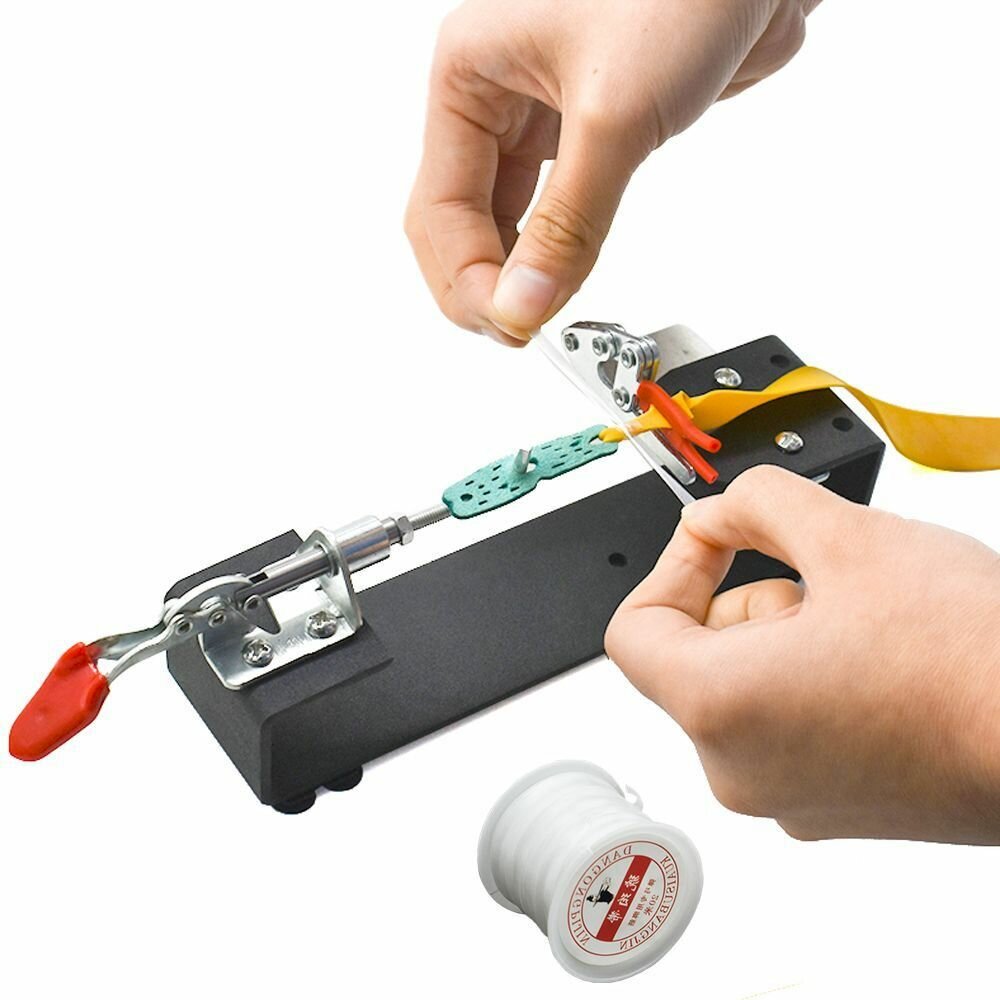 Набор для завязывания резиновых лент для рогатки, джиг для изготовления плоских/трубчатых резиновых лент, вспомогательный аксессуар для охотничьей портативной рогатки