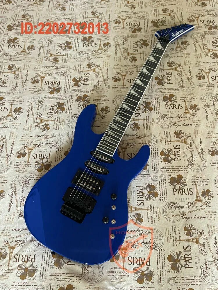 Электрогитара Ibz 7V / Jackson Персонализированный цветочный узор с водной печатью 6-струнная