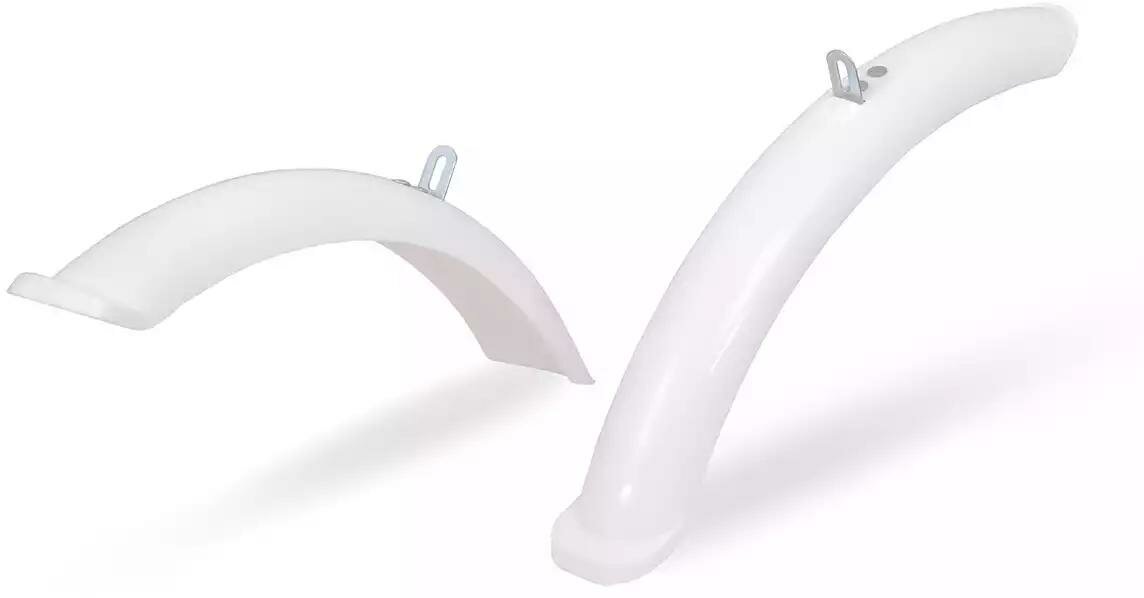 Комплект велосипедных крыльев RUSH HOUR диаметр колес 18-20", пластиковые, белые