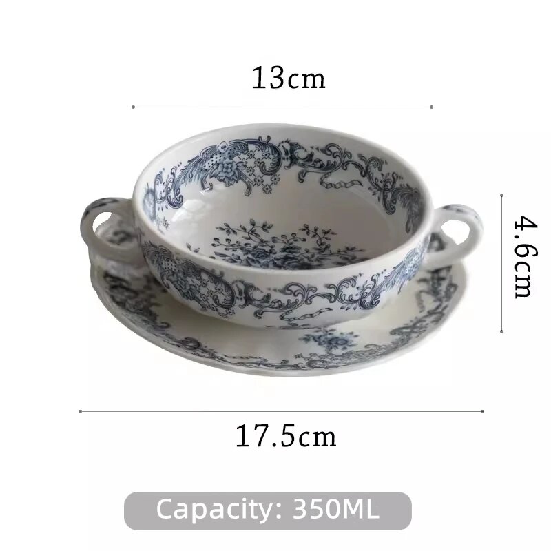 Французская винтажная кофейная чашка из керамики