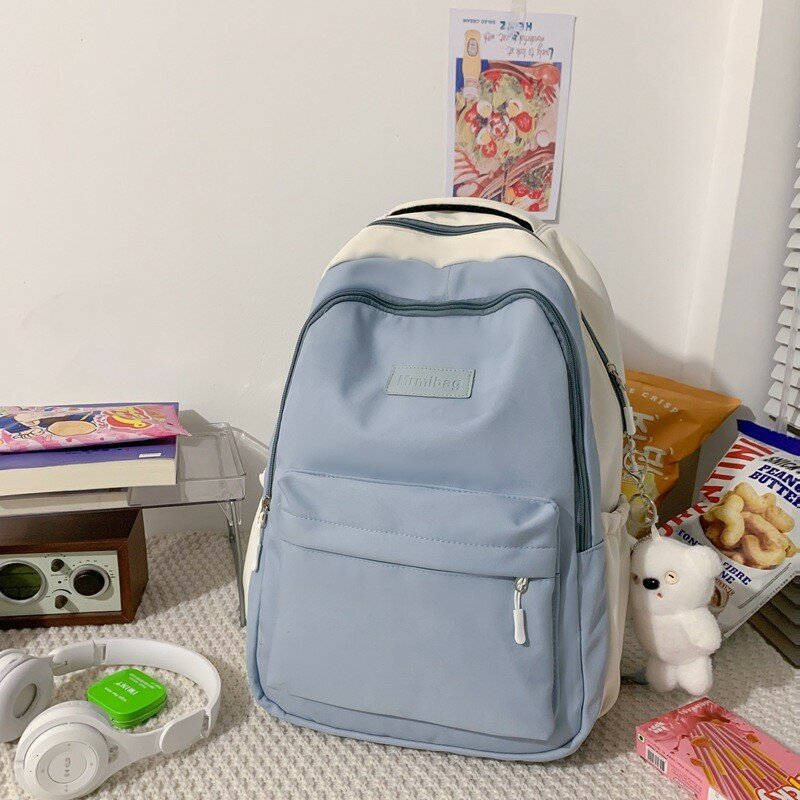 Unisex рюкзак с большим объемом с буквенным принтом и множеством цветов синий