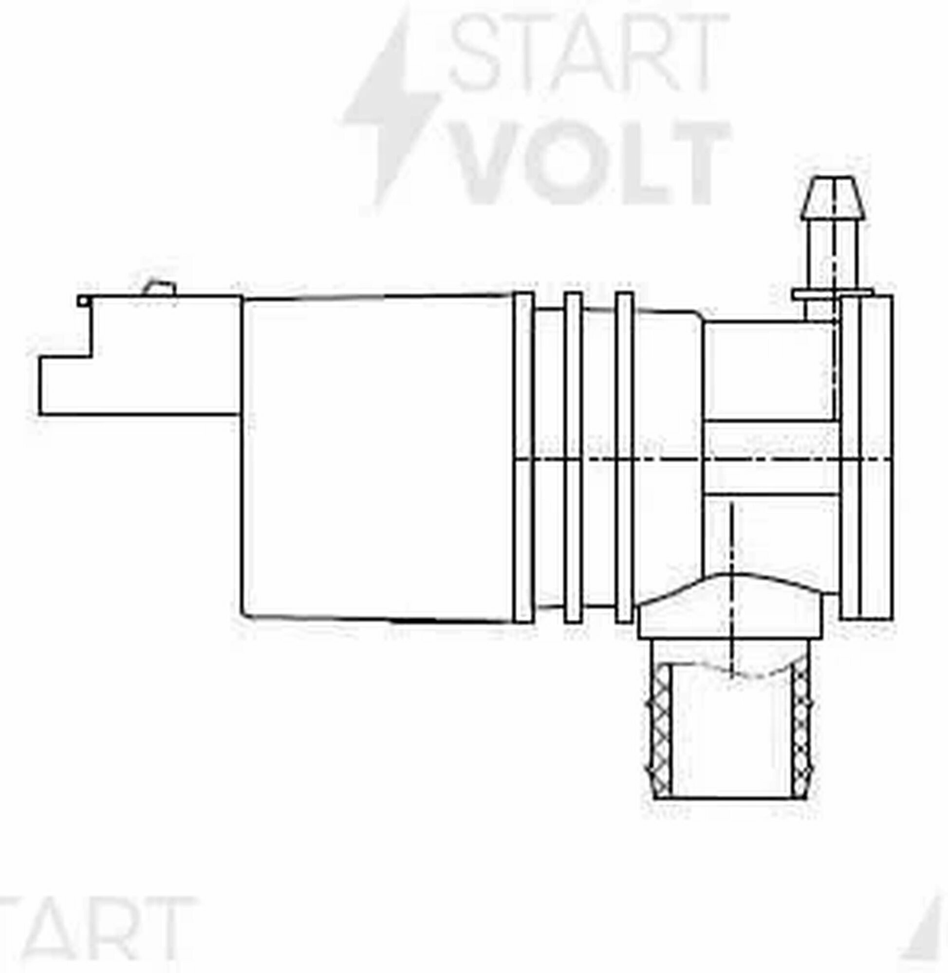 Насос омывателя для а/м Лада Vesta (15-) (без задн. омыв.) (SWP 0903), STARTVOLT SWP0903