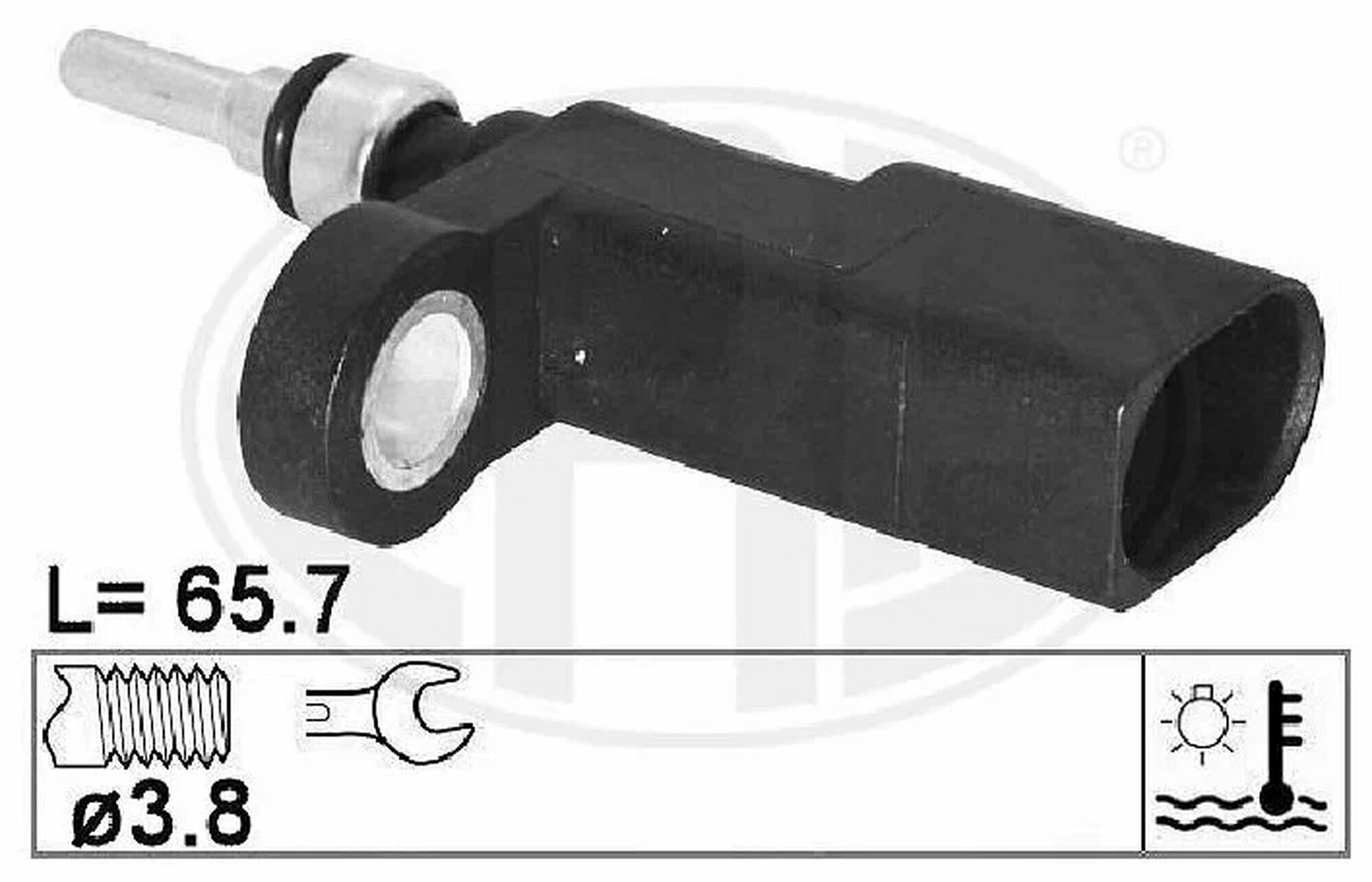 Датчик температуры ERA 331006, для Audi/VW, монтажная глубина 29 мм