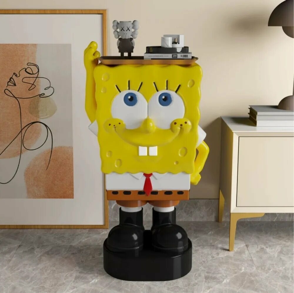 Большое напольное украшение SpongeBob SquarePants с подносом