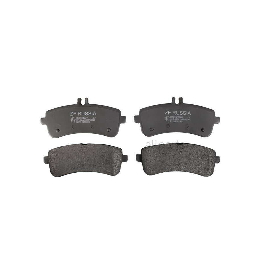 ZF RUSSIA GDB2079ZFR Колодки тормозные задние MERCEDES-BENZ C-CLASS (W205) C-CLASS Coupe (C205) C-CLASS T-Model (S205)