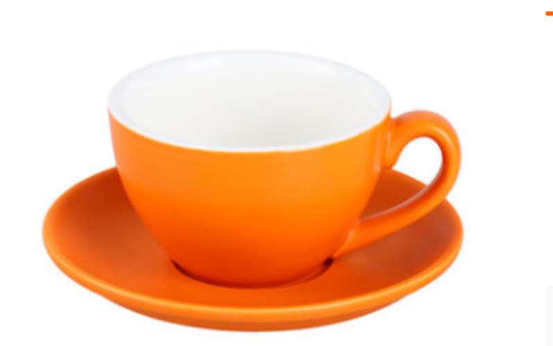 Cup Of European-style Ceramic Thickened Cappuccino Standard Competition Garland Latte Sauce