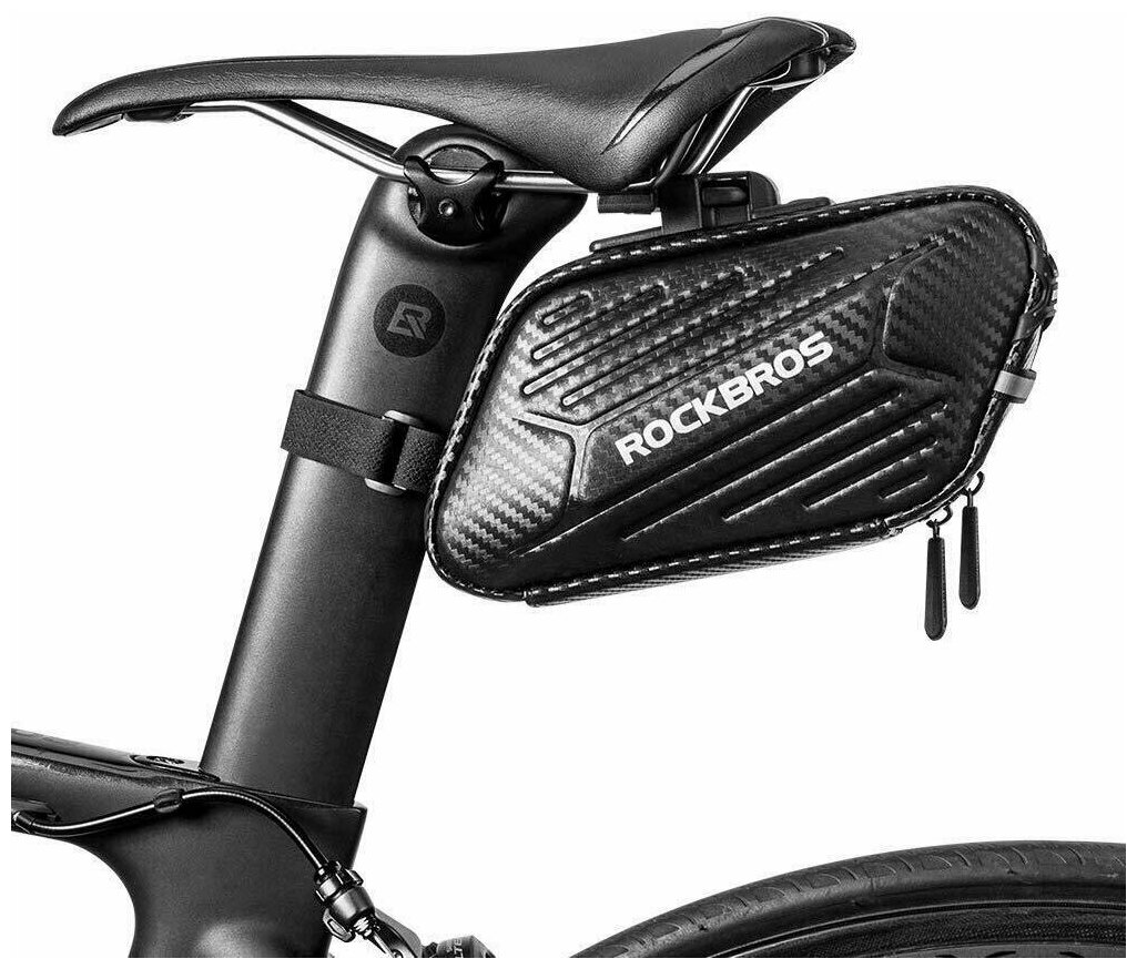 Велосумка подседельная Rockbros B59，Велосипедная задняя сумка, жесткая сумка-футляр на заднем сиденье автомобиля