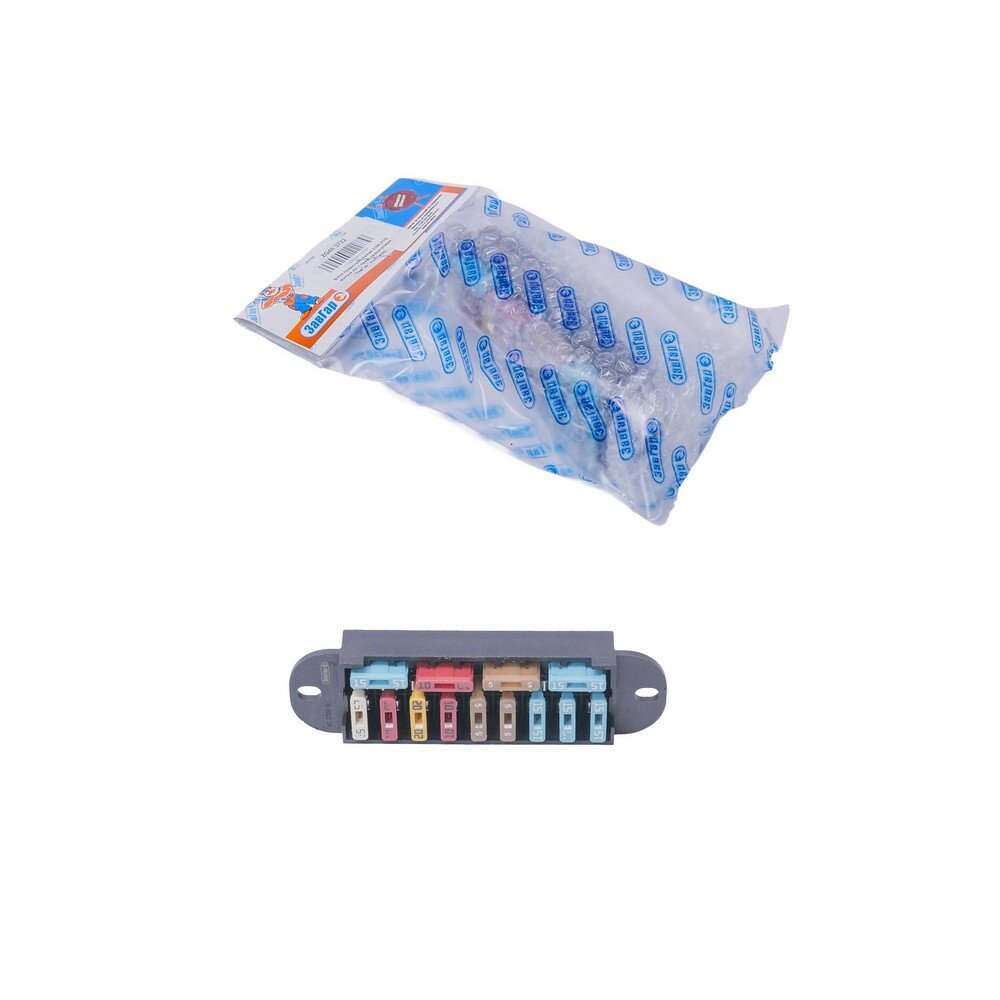 Блок предохранителей 2106,3110 малый н/о с предохранителями "ЗавГар" (тип Авар)