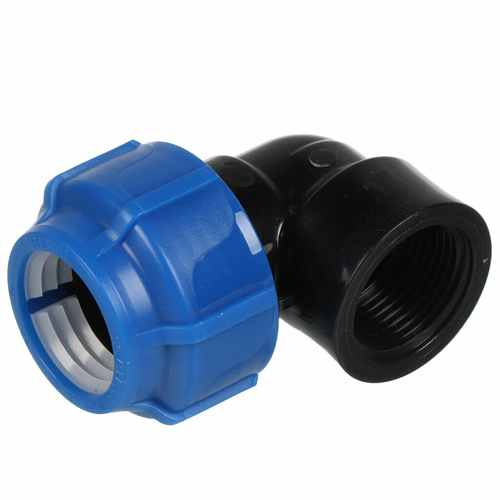 Уголок полиэтиленовый с внутренней резьбой 32 мм x 1 дюйм, 16 бар, Spektr, для холодной воды