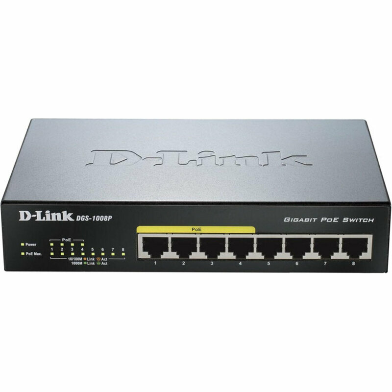 Коммутатор D-Link DGS-1008P/E1A, 2012163