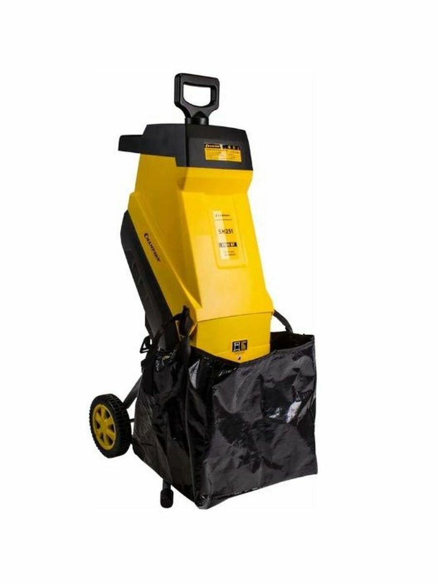 Измельчитель садовый CHAMPION SH251 электрический (2.5кВт, до 40мм, колёса, 10.3кг)