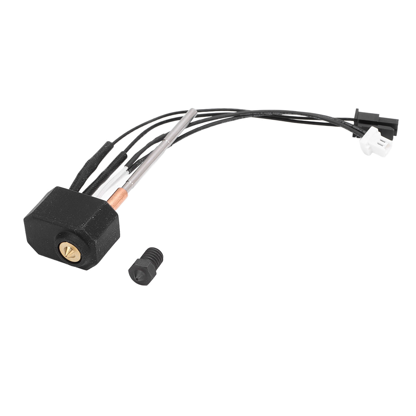 3D Printer Hotend Kit 0.4MM MK6 Hardened Steel Nozzle 24V 40W Extruder Hotend Kit for Prusa I3 MK4