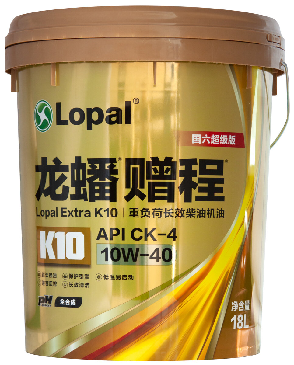 Lopal Моторное масло Lopal Extra K10 10W-40 CK-4 синтетическое 18л