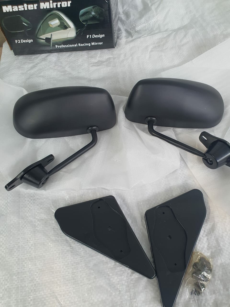 Зеркала Боковые F2 Черные Матовые Универсальные
