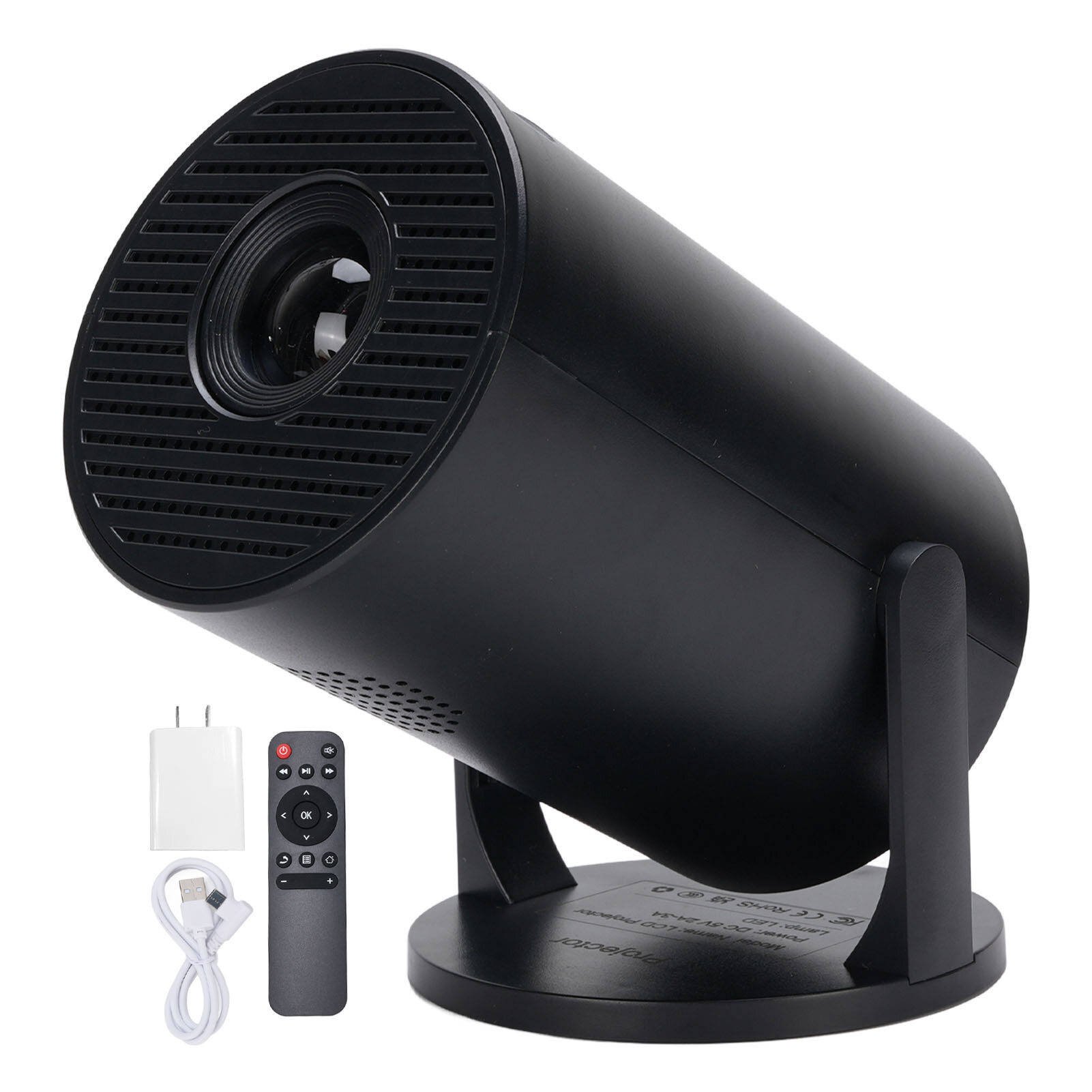 Проектор с Wi -Fi и Bluetooth 1080p HD Auto Keostone Proftive Projector с дистанционным управлением для домашнего кинотеатра.