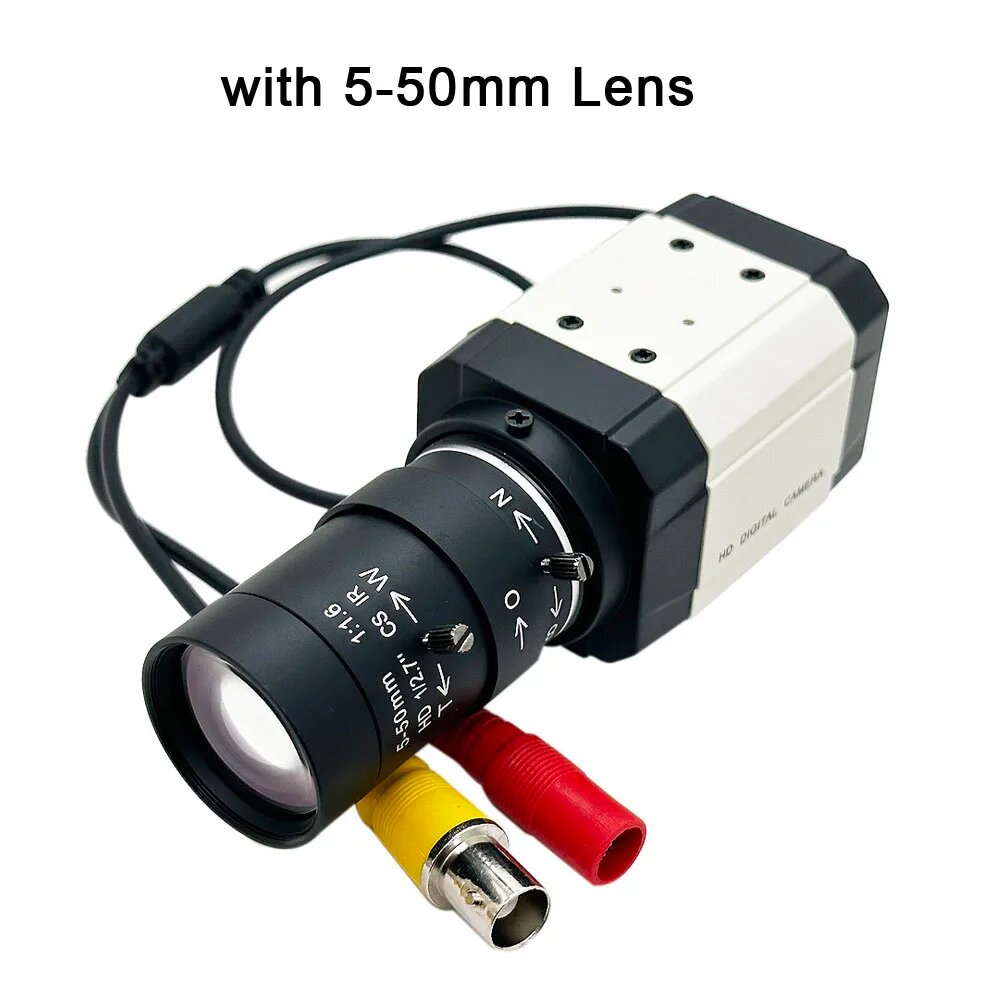 Цветная аналоговая камера 1200TVL, PAL, 5-50mm Lens