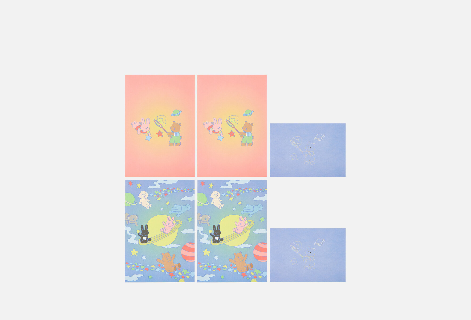 Конверт с бумагой для письма DAILYLIKE My buddy 11 Our planet