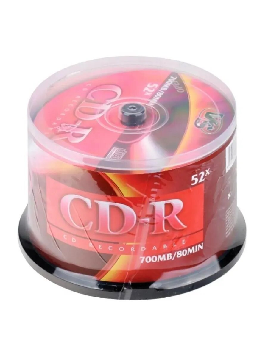 Диски VSCD-R 700MB 52x Cake/50 50 штук 700Мб