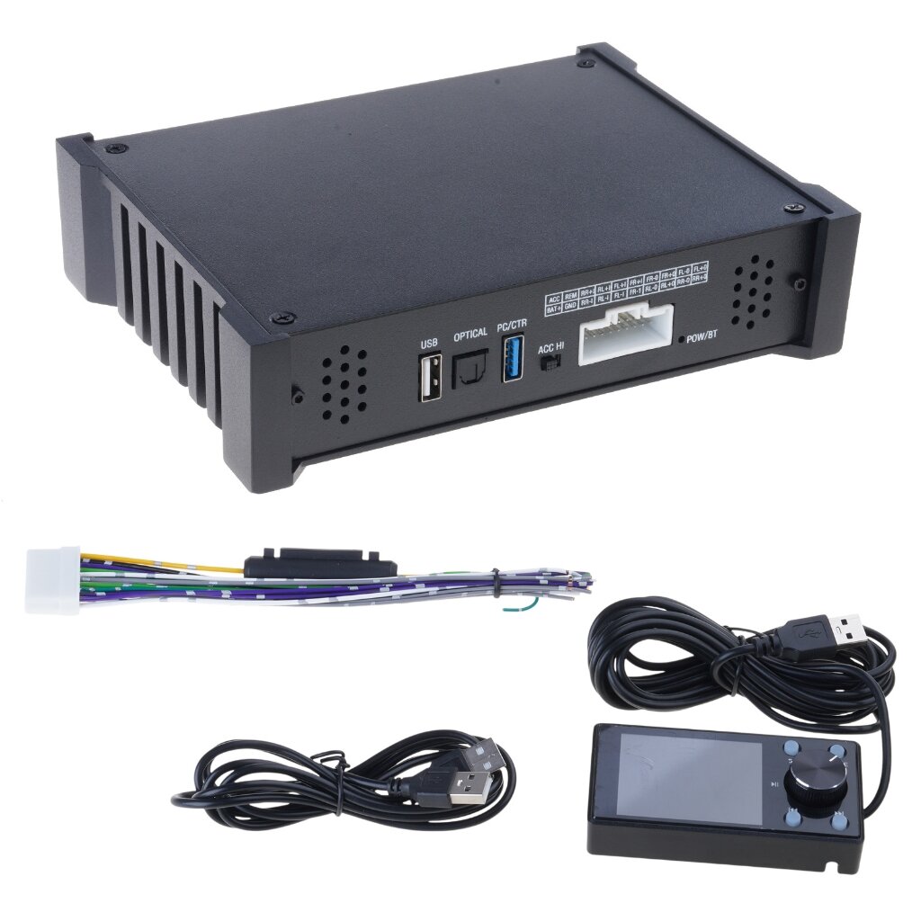 31-сегментный автомобильный усилитель мощности DSP, автомобильный аудиопроцессор Bluetooth, модификация звука без потерь