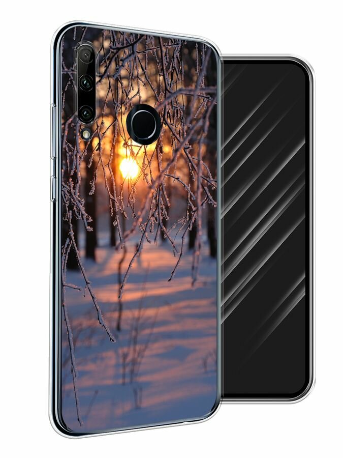 Чехол на Honor 10i/20 Lite 2019/20e/Huawei P Smart Plus 2019 / Хонор 10i с принтом Зима 7