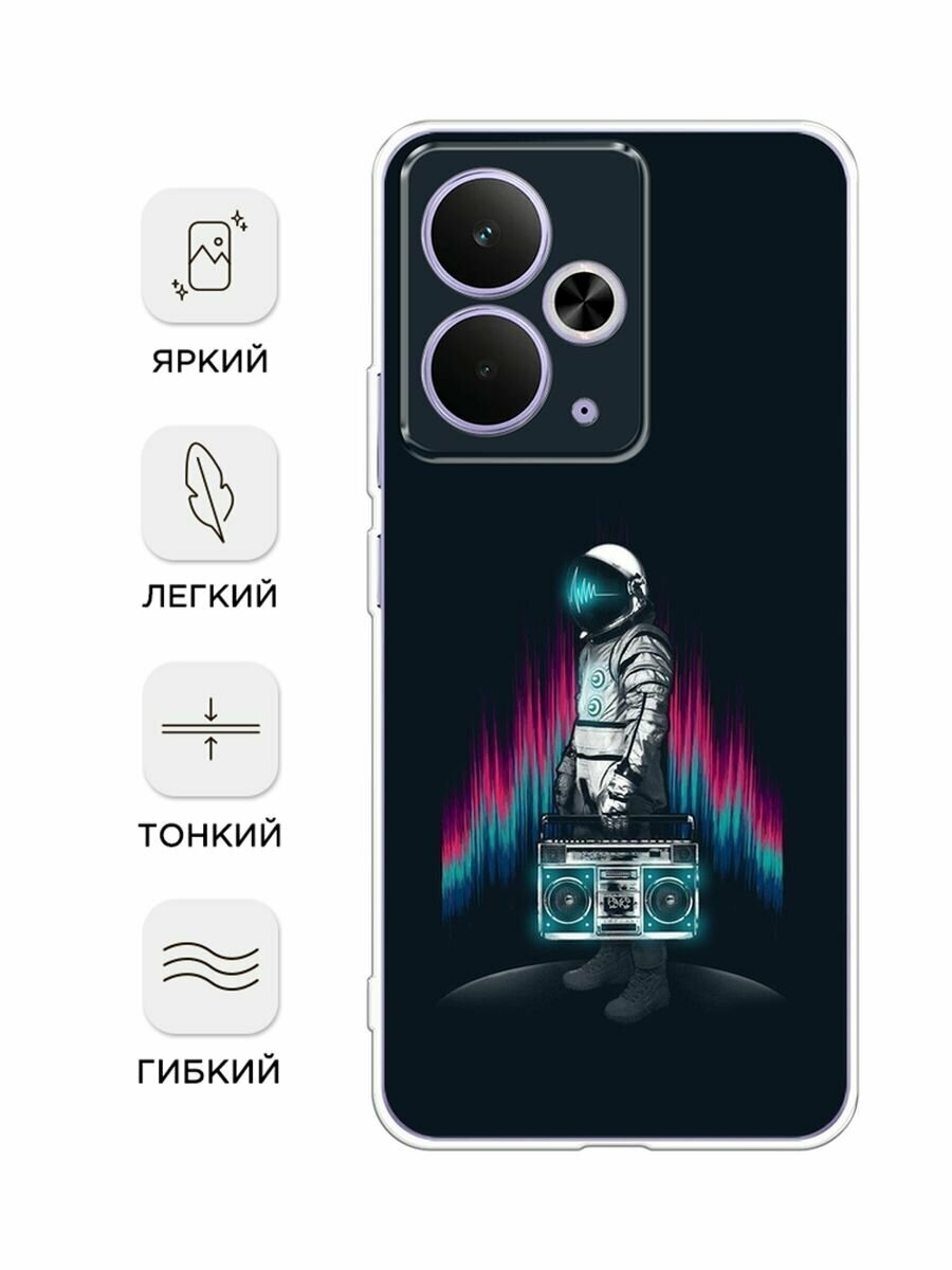 Чехол на Realme 14T / Реалми 14Т с принтом "Космическая вечеринка" — фото 1