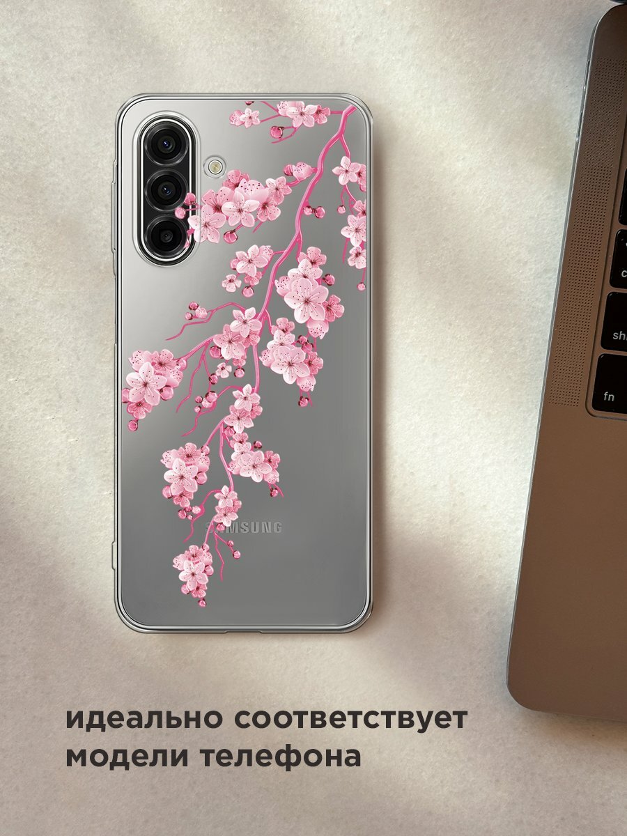 Чехол на Samsung Galaxy A17 / Самсунг А17 с принтом "Ветка сакуры 2" — фото 1