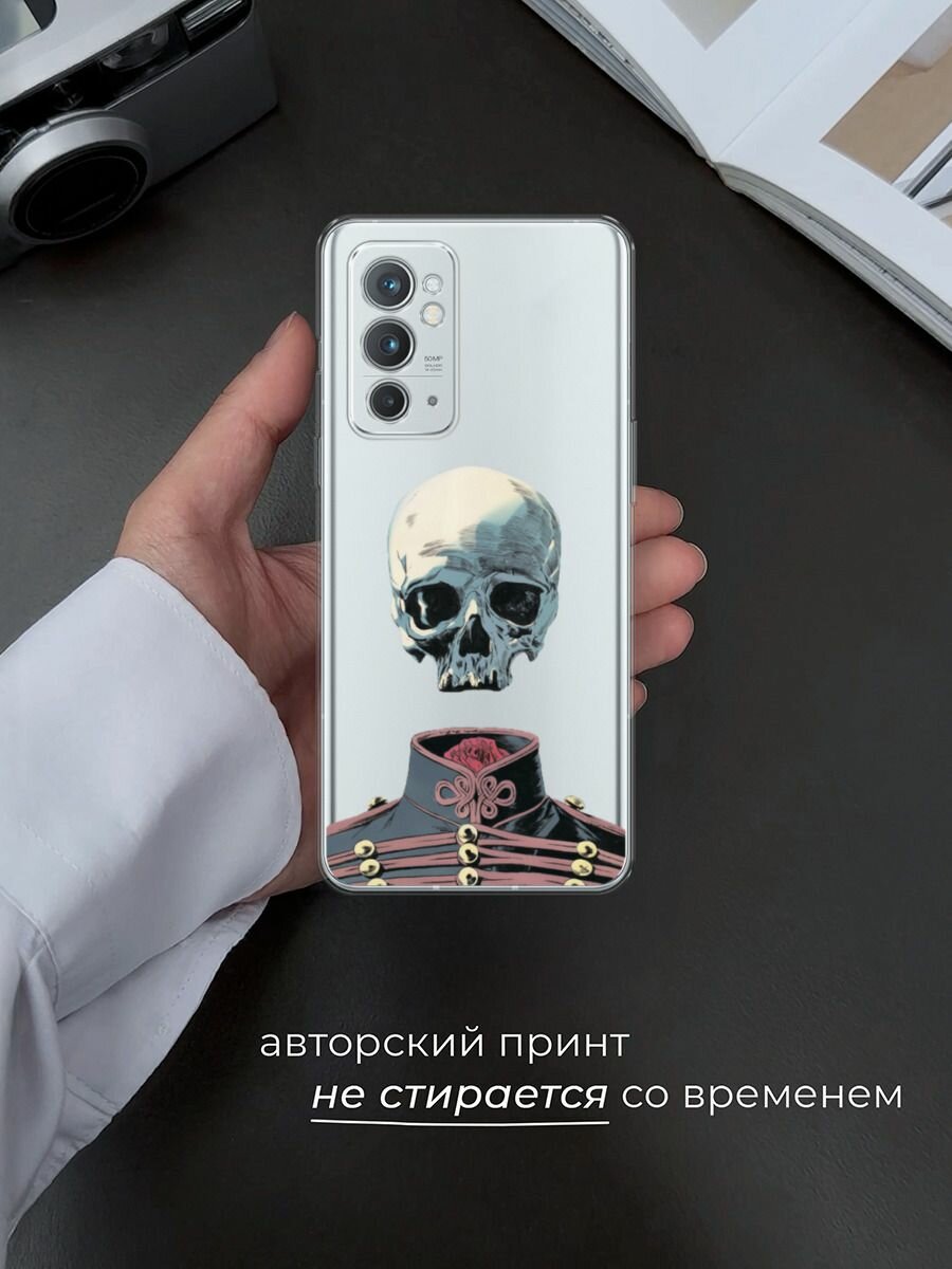 Чехол на OnePlus 9RT / ВанПлас 9RT с принтом "Гусар", прозрачный — фото 1