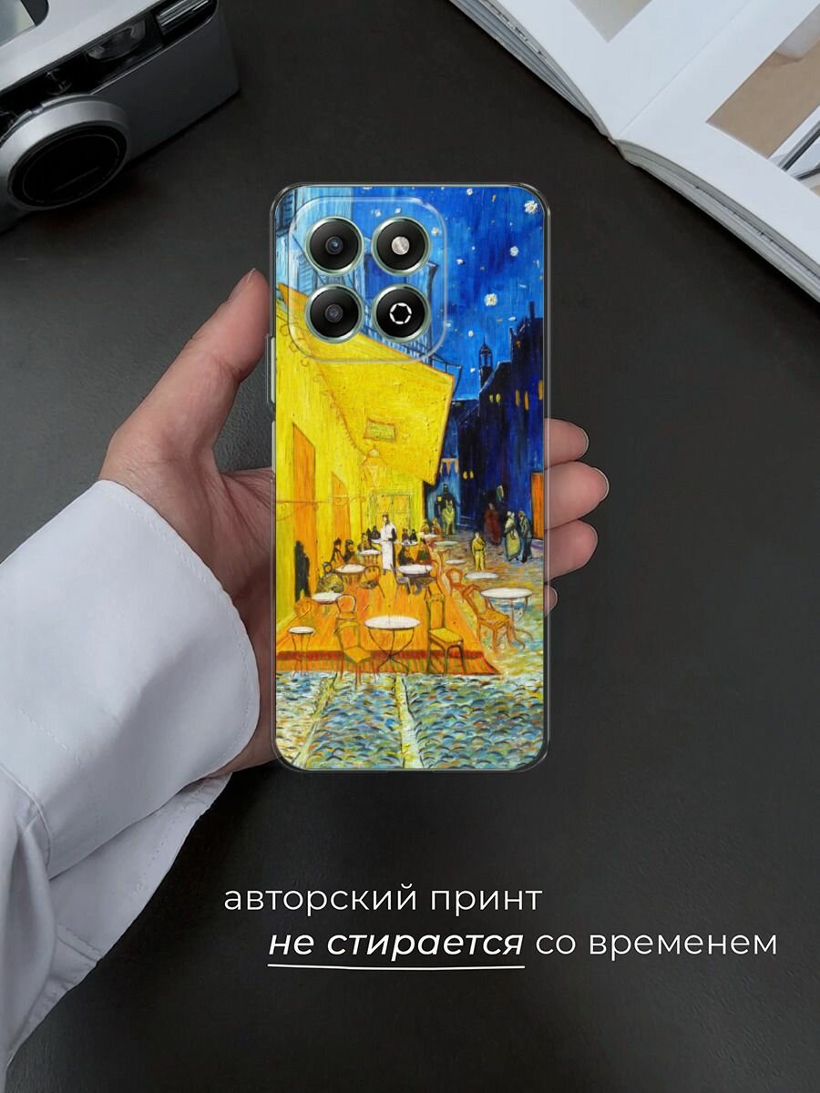 Чехол на Honor X6b / Хонор X6b с принтом "Ван Гог Желтый дом" — фото 1