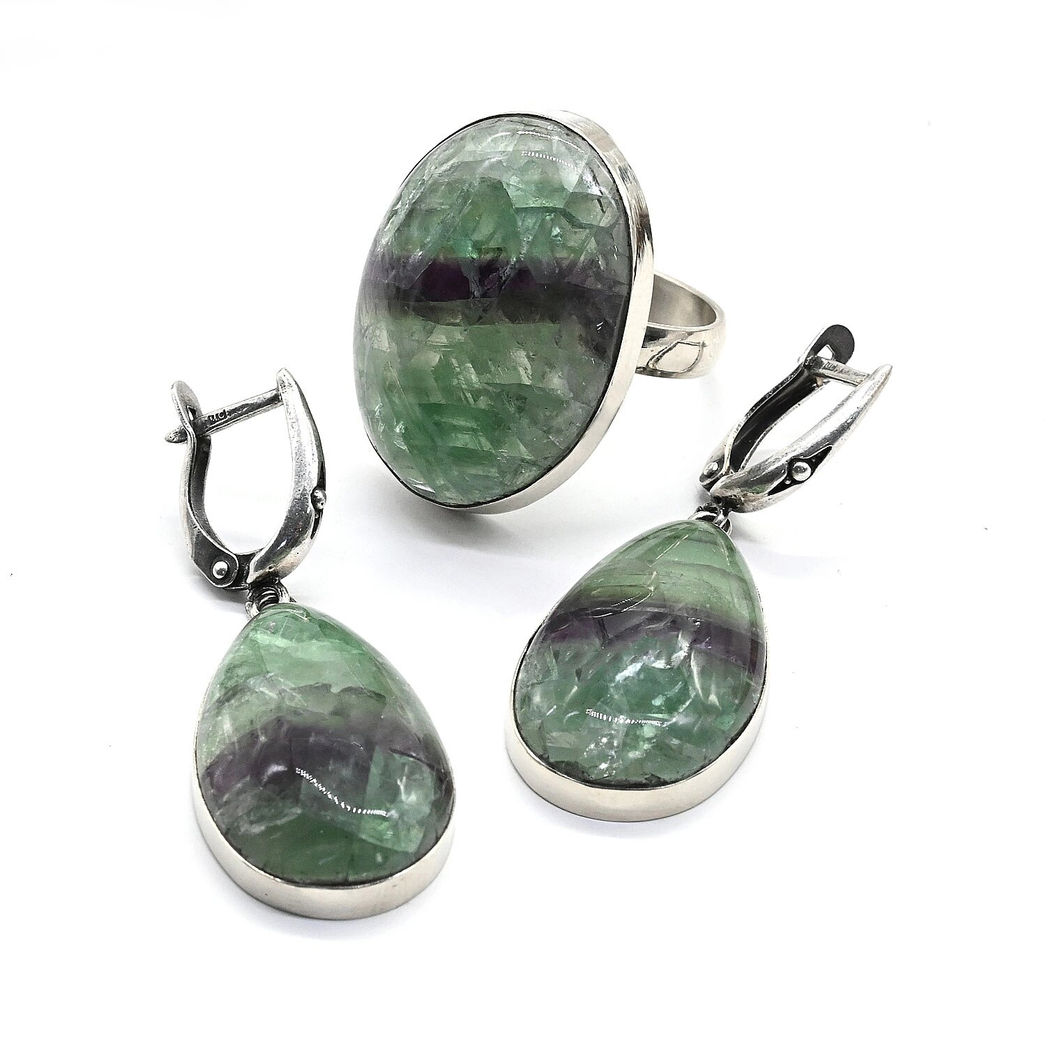 Комплект бижутерии, флюорит