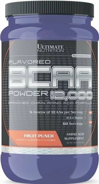 Аминокислоты Flavored BCAA Powder 12000 457 г, фруктовый пунш