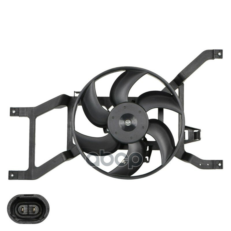 Вентилятор радиатора Renault Logan (08-) LFC0955 LUZAR арт. LFC0955