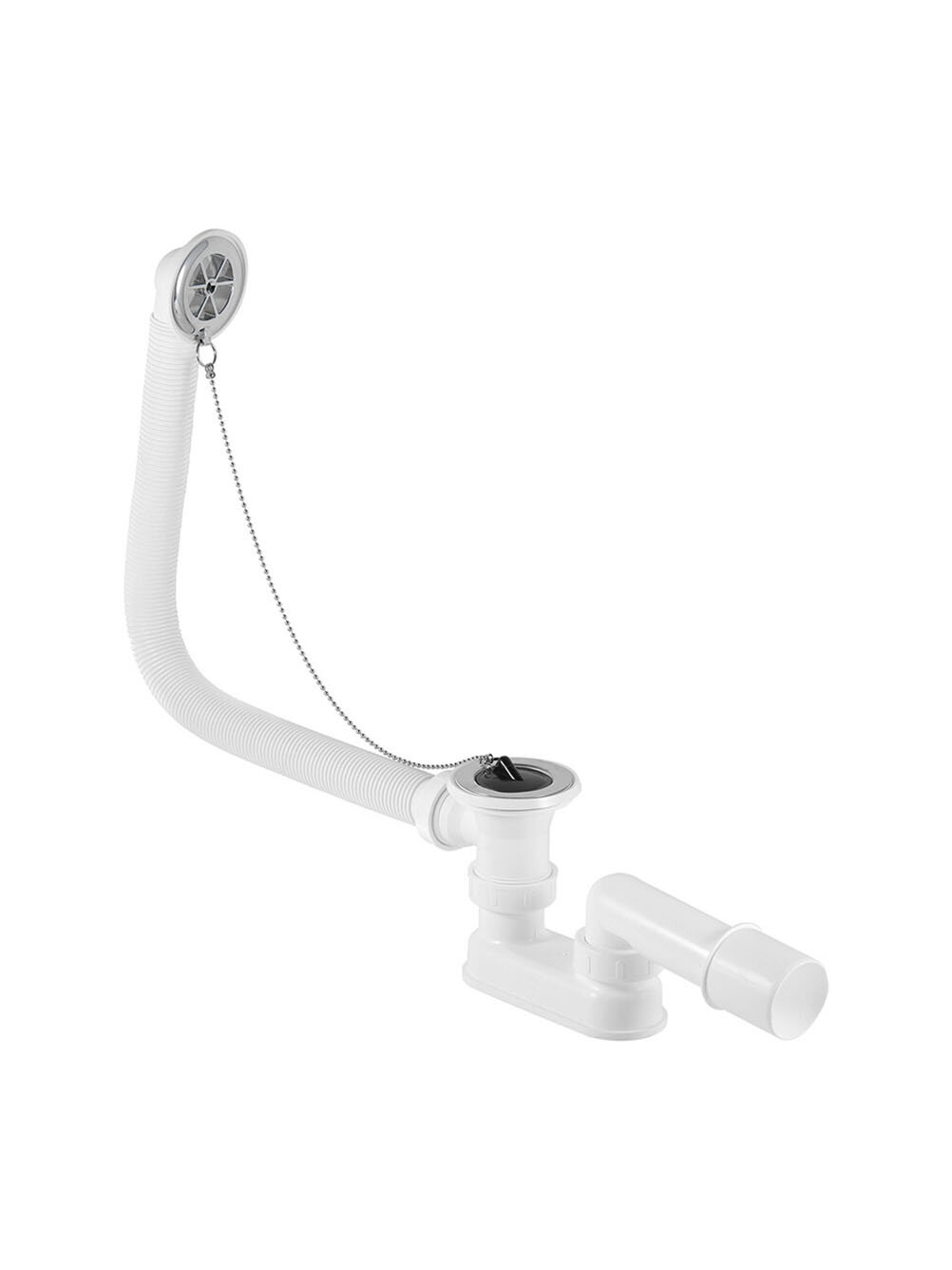 Сифон для ванны слив d52 с выпуском d70 мм с переливом (A501/AG210112160)