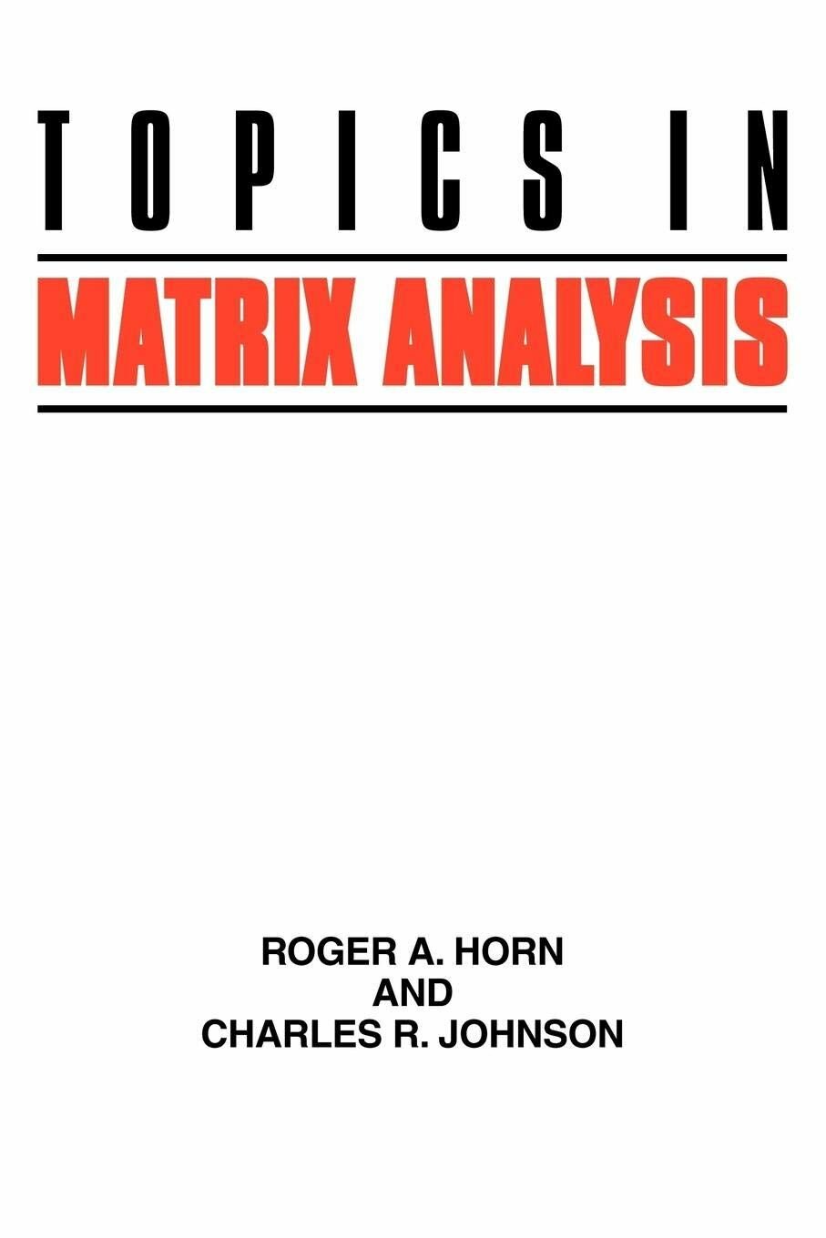 Tcs in Matrix Analysis