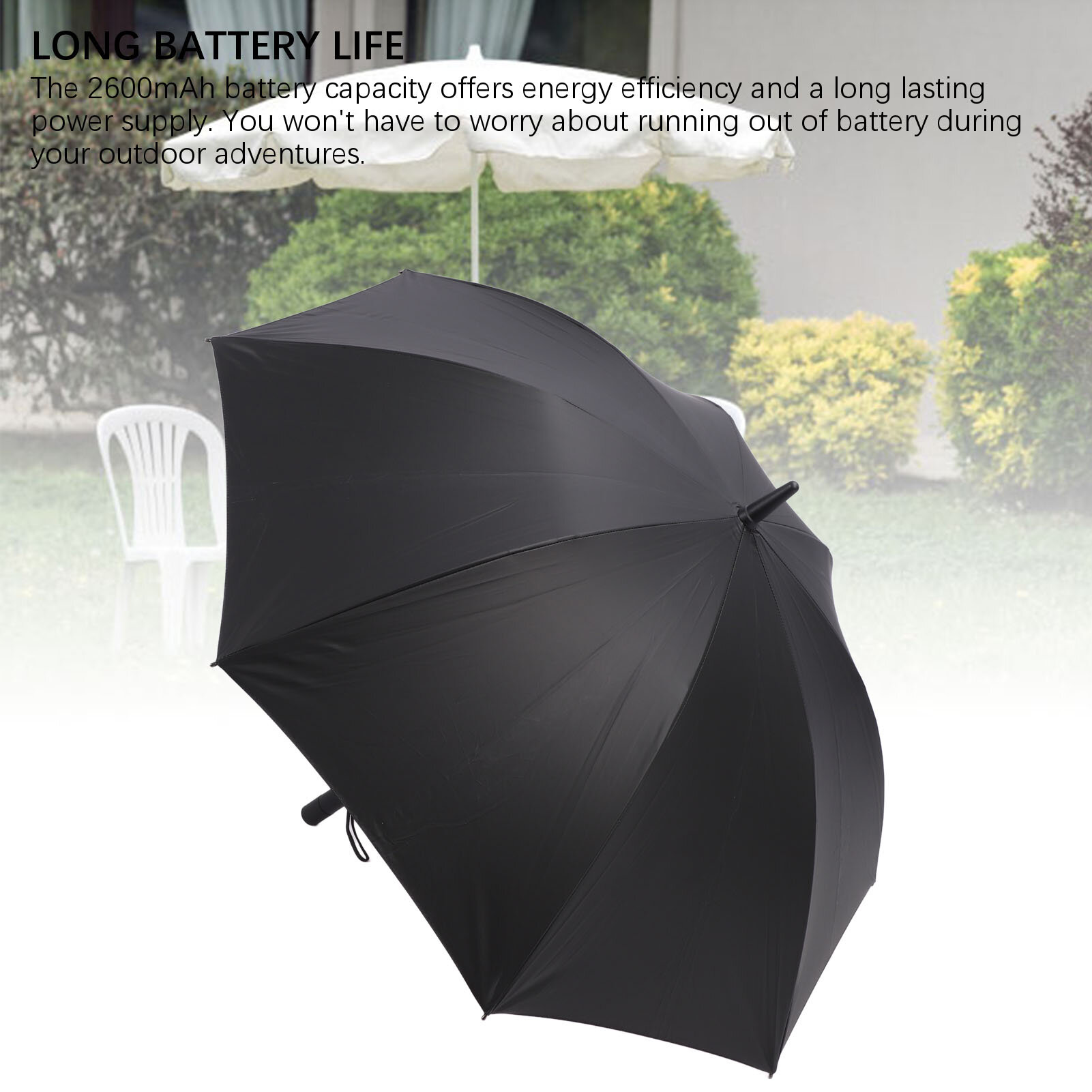 Зонт с функцией запотевания и вентилятором, многофункциональный 3 в 1, охлаждающий вентилятор, зонтик от солнца и дождя, компактный зонт для путешествий для жаркого лета, стиль 1