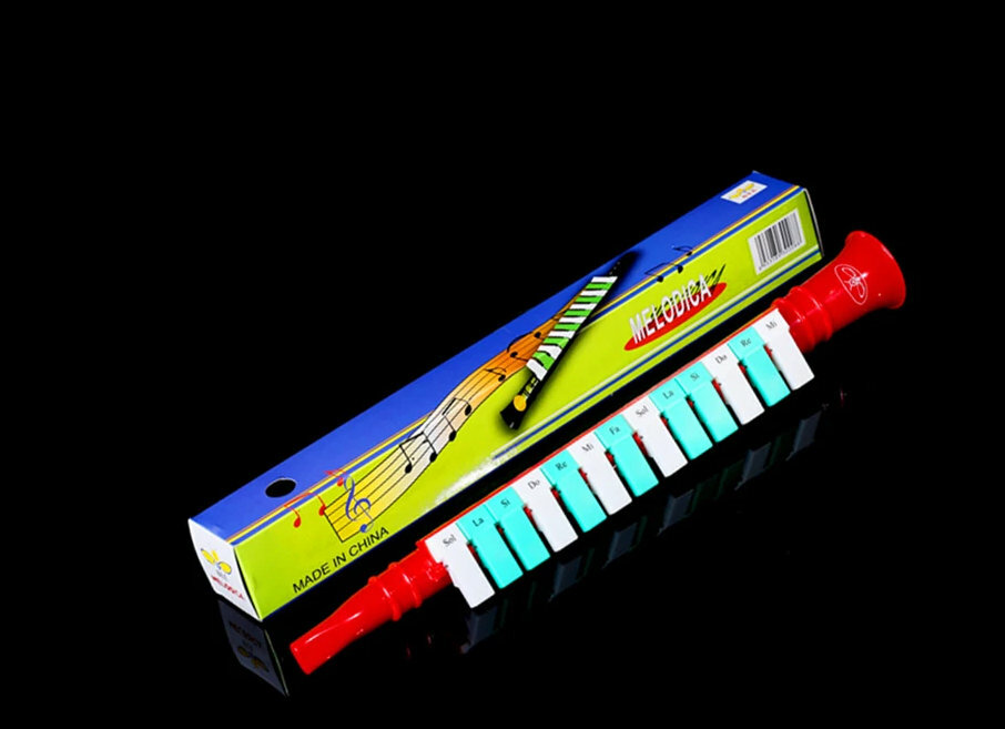 Красная 13-клавишная губная гармошка BEE BM-13K, Портативное духовое фортепиано