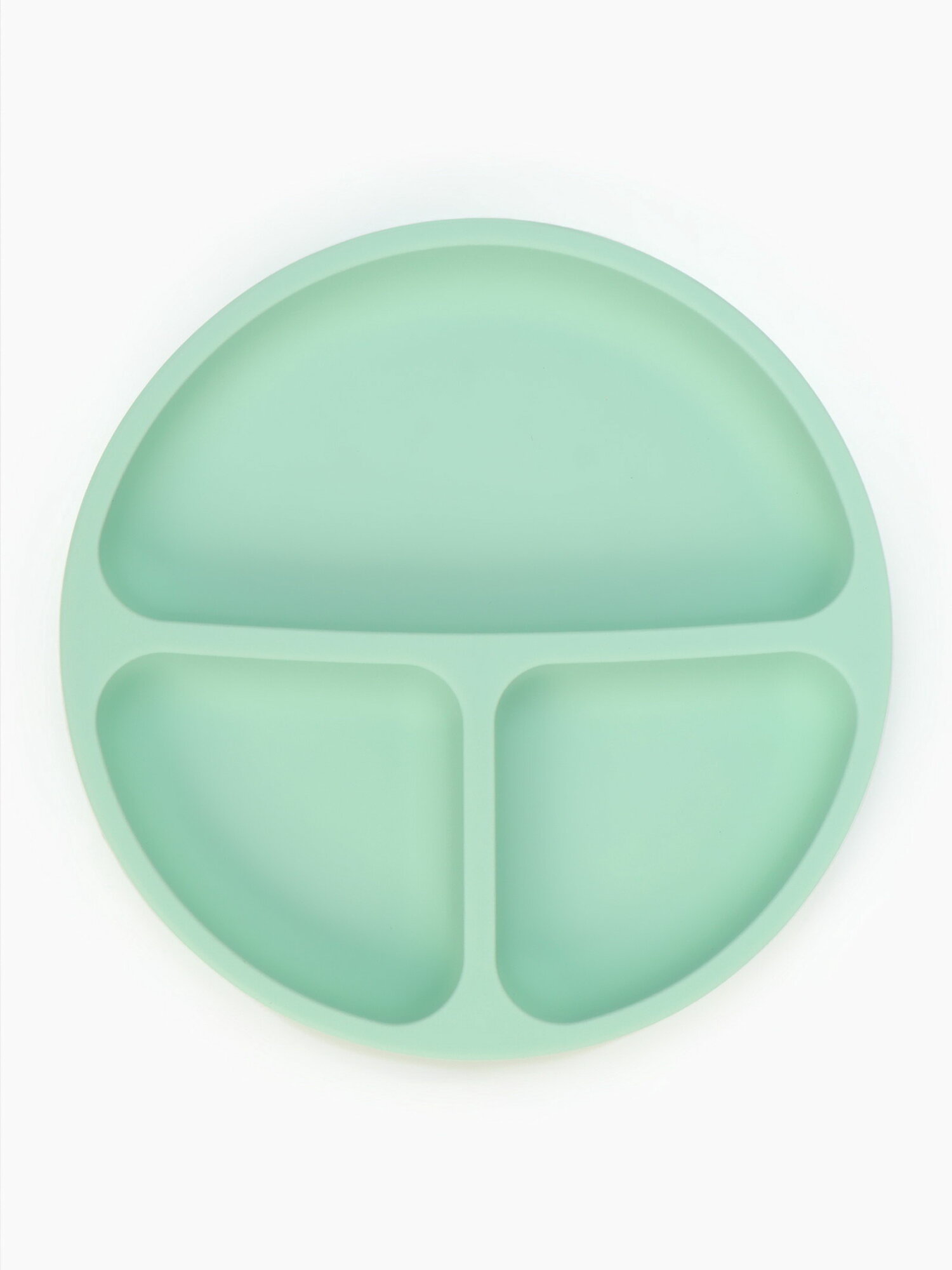 Тарелка детская секционная, 3 секции, бирюзовый, возраст: детский