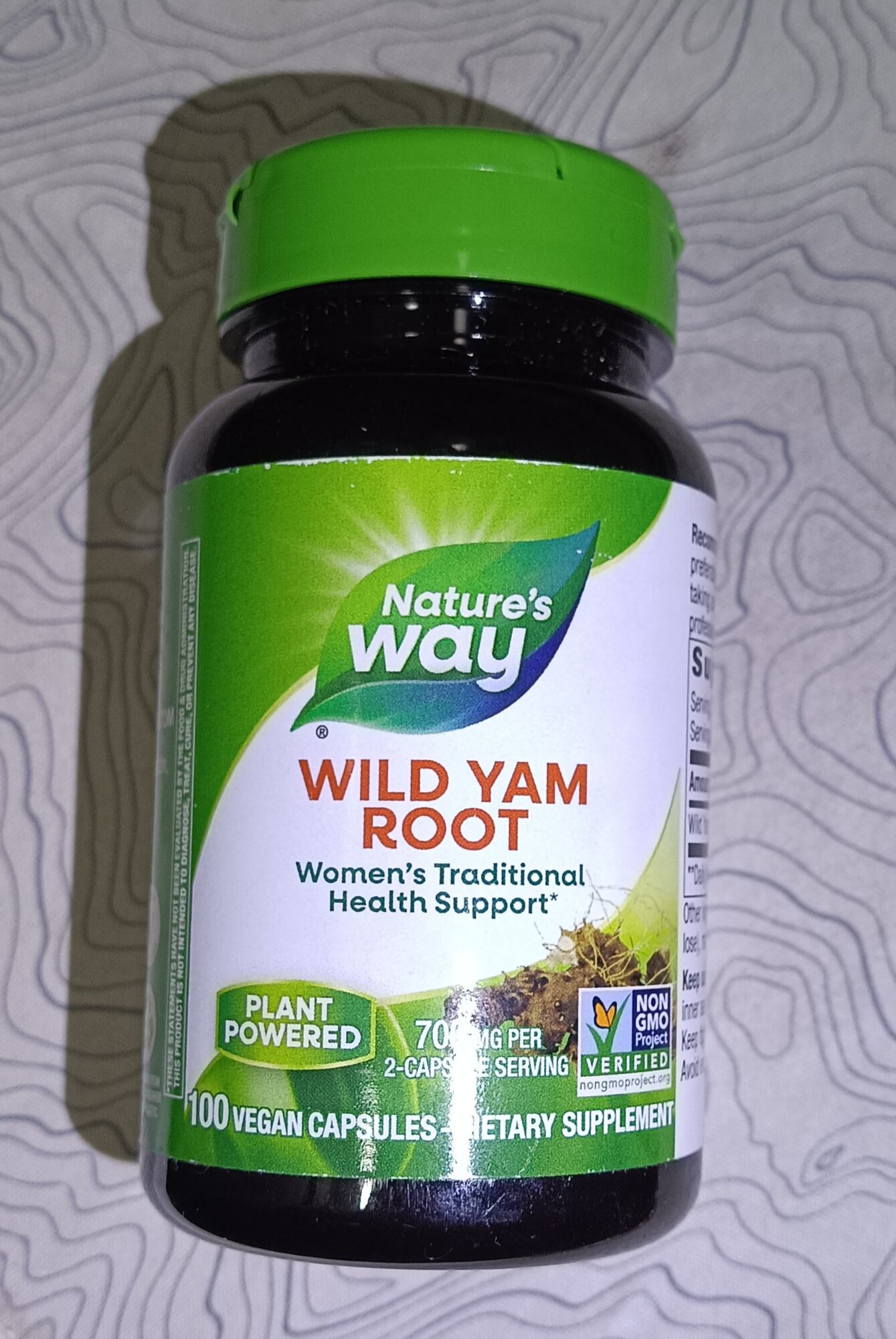 Nature' s Way, Wild Yam Root, 425 mg, 100 Vegan Capsules