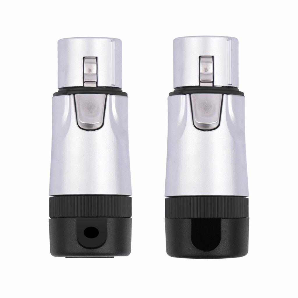 2 шт. позолоченные 3-контактные микрофонные разъемы для пайки микрофонных слуховых разъемов с высокой проводимостью