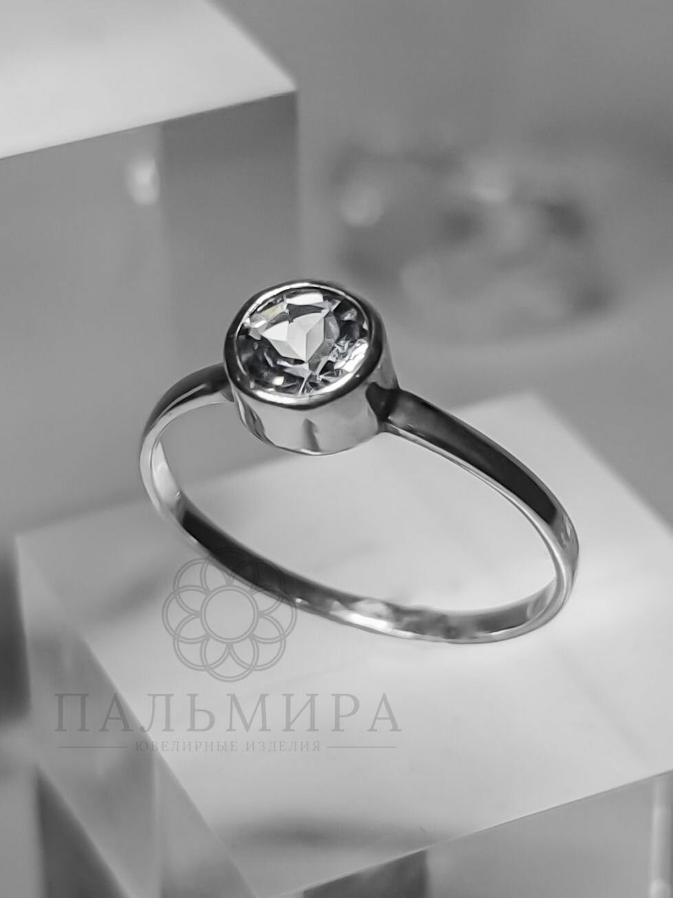 Кольцо тонкое, серебро, 925 проба, оксидирование