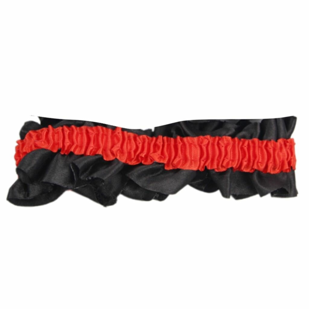 (1 пара) Мужская манжета на предплечье -красная на черном фоне